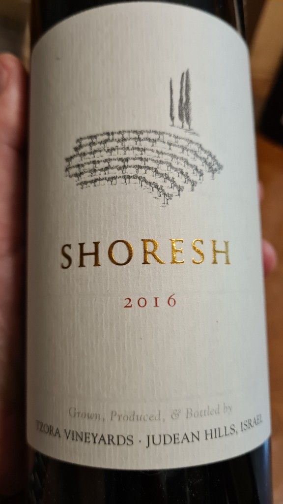 2016 Tzora Vineyards Shoresh, Israel, Judean Hills - CellarTracker