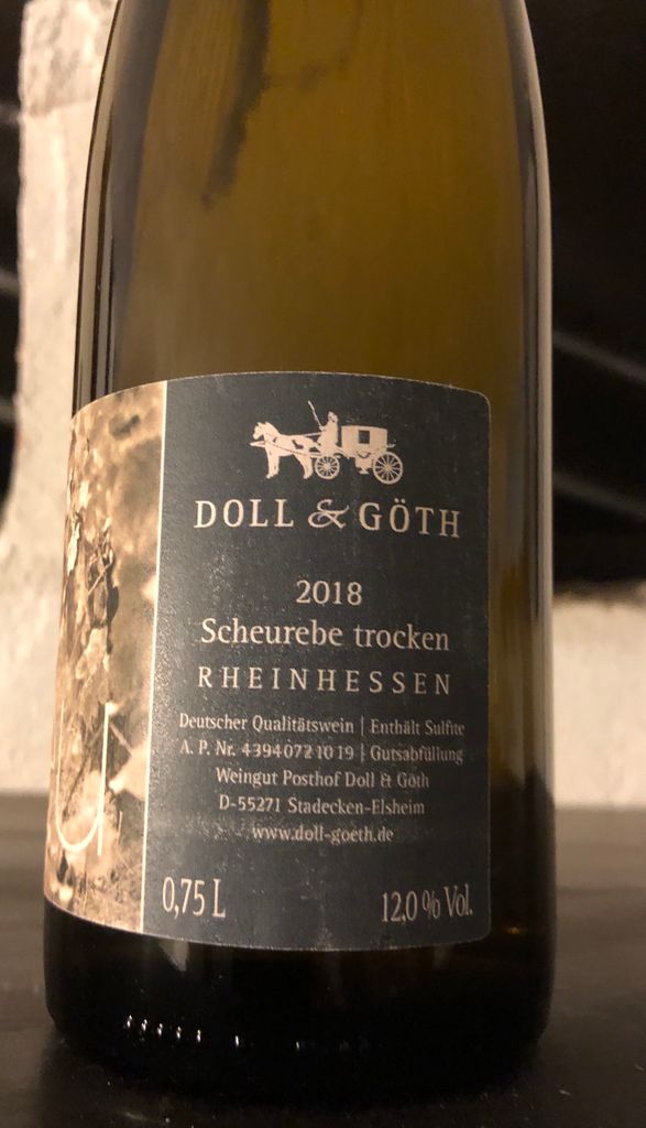 2022 Doll & Goeth Scheurebe trocken, Germany, Rheinhessen - CellarTracker