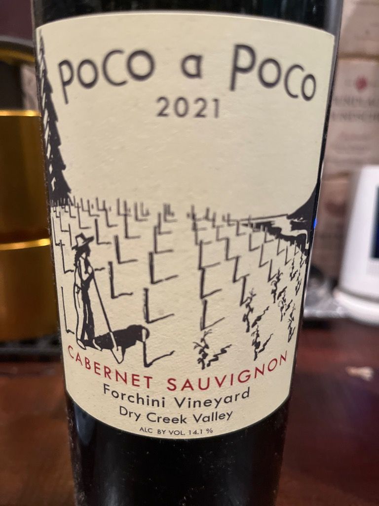 2021 Poco a Poco Cabernet Sauvignon Forchini Vineyard, USA, California ...