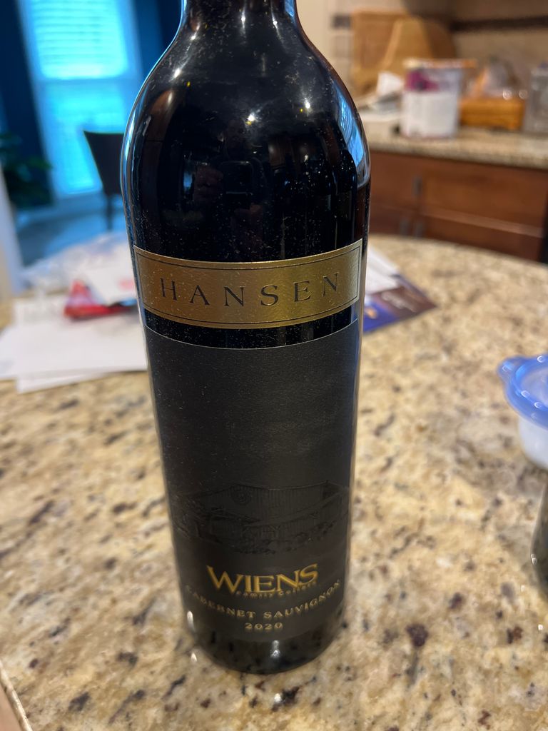 2019 Wiens Family Cellars Cabernet Sauvignon Hansen Vineyard, USA ...