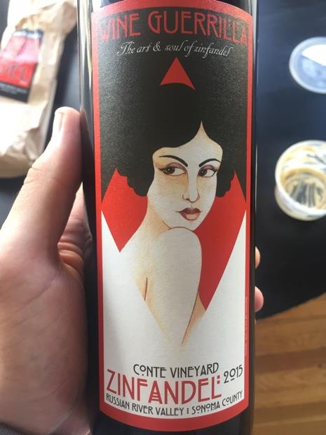 2015 Wine Guerrilla Zinfandel ZIN FAN DEL Russian River Valley, USA ...
