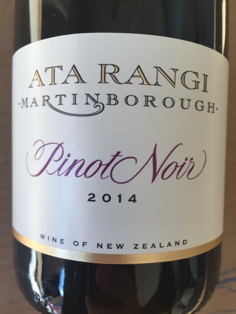 2014 Ata Rangi Pinot Noir, New Zealand, North Island, Wairarapa ...