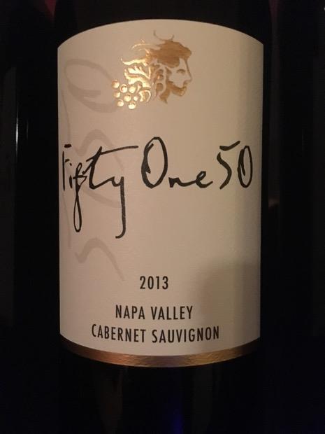 2013 Fifty One 50 Cabernet Sauvignon, USA, California, Napa Valley ...