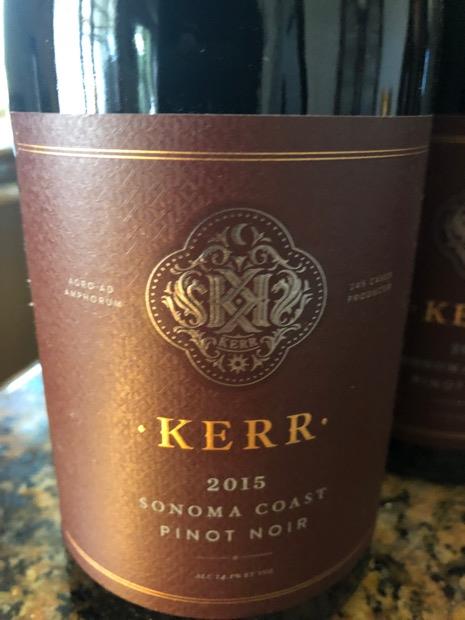 2015 Kerr Cellars Pinot Noir, USA, California, Sonoma County, Sonoma ...