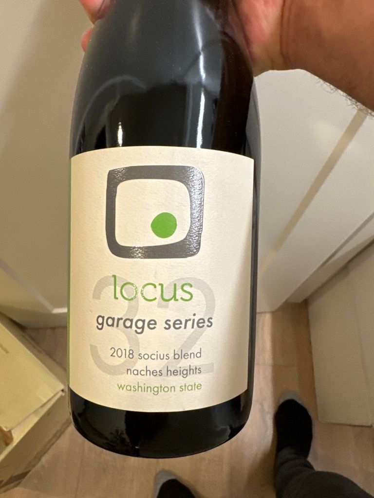 2018 Locus Wines Garage Series Socius Blend, USA, Washington, Columbia ...