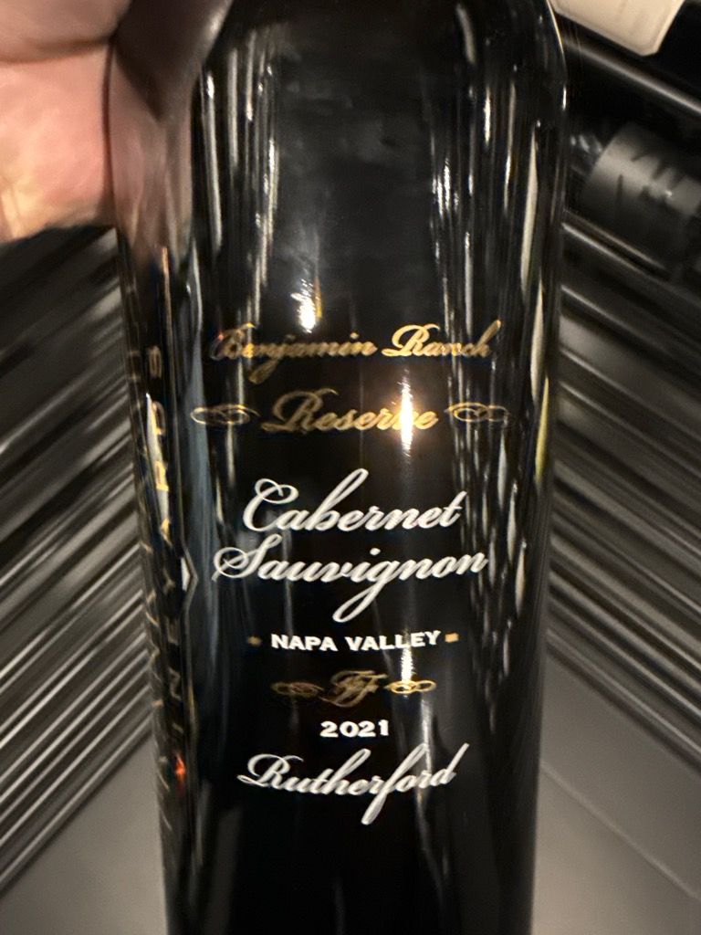 2021 Frank Family Vineyards Cabernet Sauvignon Reserve Benjamin Ranch ...
