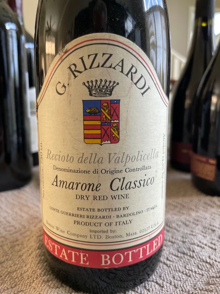 1983 Guerrieri Rizzardi Amarone della Valpolicella Classico Villa ...