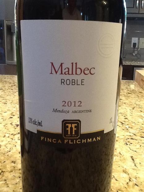 2012 Finca Flichman Malbec Roble, Argentina, Mendoza - CellarTracker