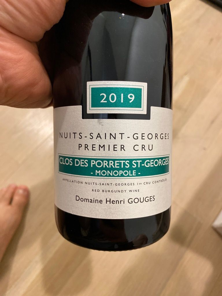 2021 Domaine Henri Gouges Nuits St. Georges 1er Cru Clos des Porrets St ...