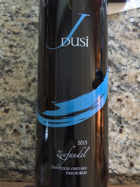 2015 J. Dusi Zinfandel Dante Dusi Vineyard, USA, California, Central ...
