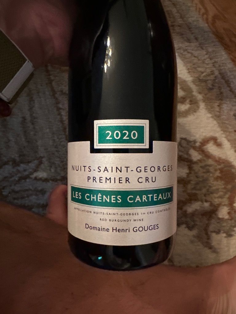2020 Domaine Henri Gouges Nuits St. Georges 1er Cru Les Chênes Carteaux ...