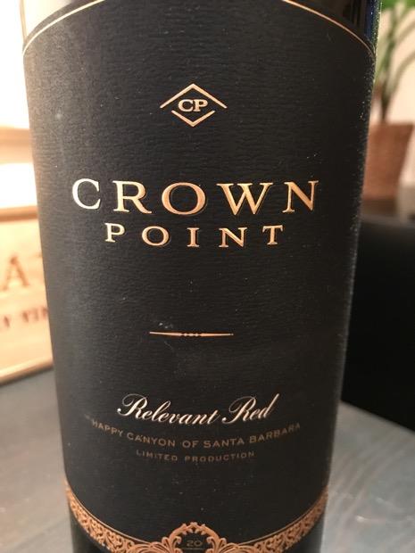 2013 Crown Point Relevant Red, USA, California, Central Coast, Happy ...