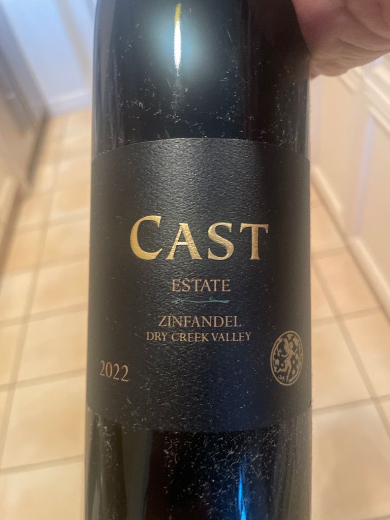 2022 Cast Wines Zinfandel Estate, USA, California, Sonoma County, Dry ...
