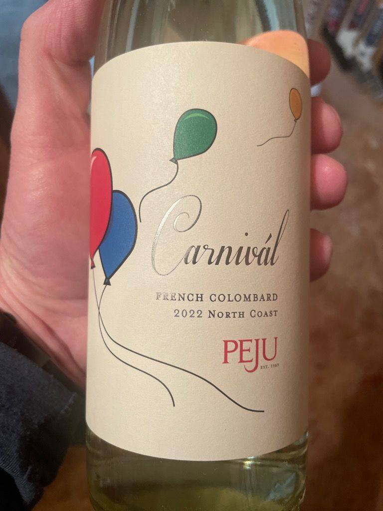 2022 Peju Province Winery French Colombard Carnival, USA, California ...