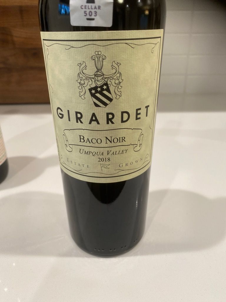 2020 Girardet Baco Noir, USA, Oregon, Southern Oregon, Umpqua Valley ...