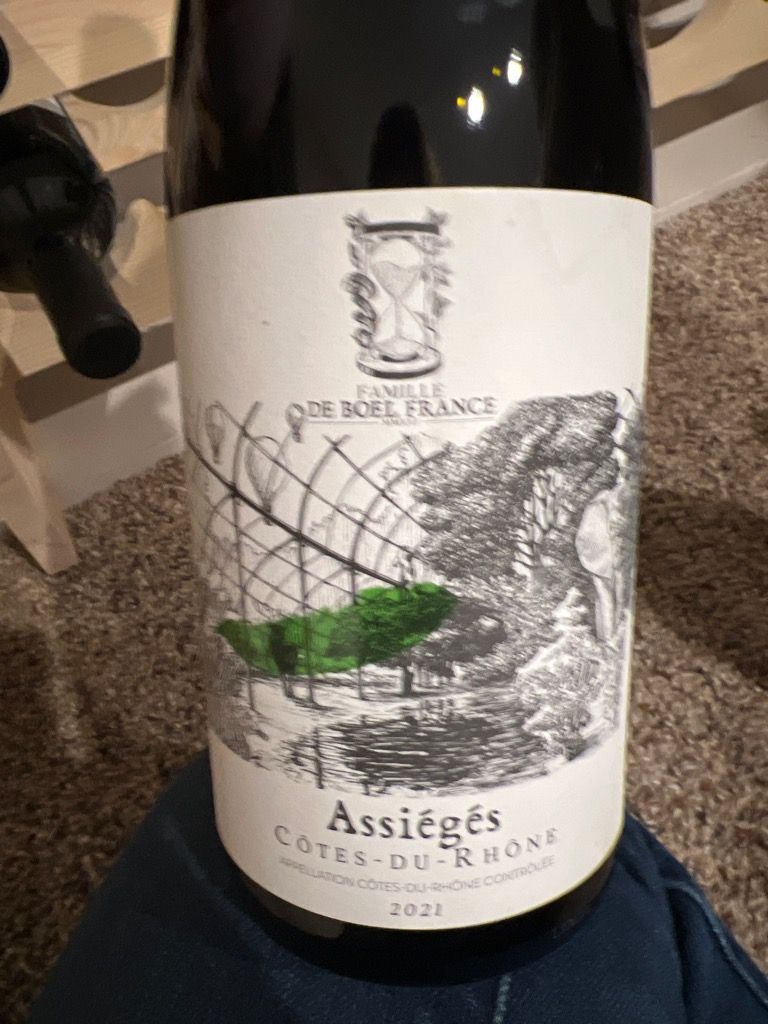 2021 Famille De Boel France Côtes du Rhône Assieges, France, Rhône ...