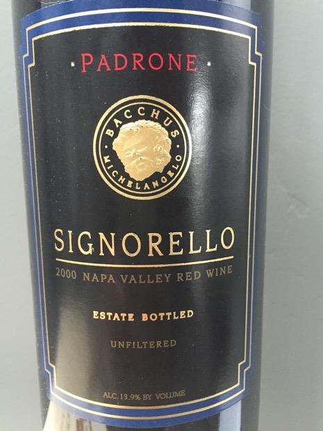 2000 Signorello Estate Padrone, USA, California, Napa Valley ...