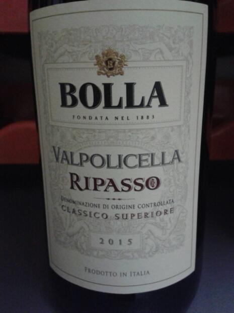 2015 Bolla Ripasso della Valpolicella Classico Superiore, Italy, Veneto ...