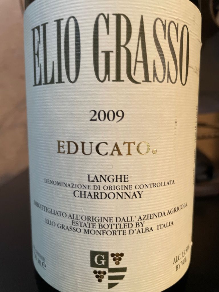 2007 Elio Grasso Langhe Chardonnay Educato, Italy, Piedmont, Langhe ...