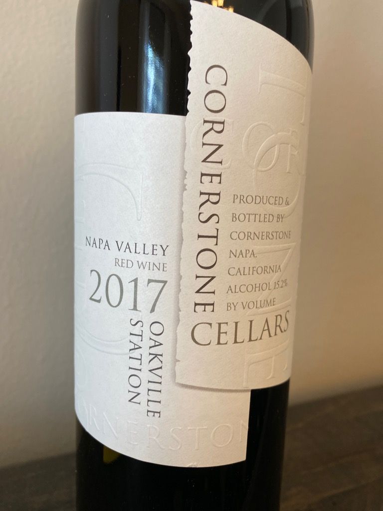 2019 Cornerstone Cellars Oakville Red Wine, USA, California, Napa ...