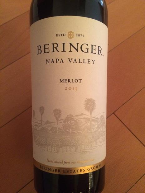 2013 Beringer Vineyards Merlot Napa Valley, USA, California, Napa ...