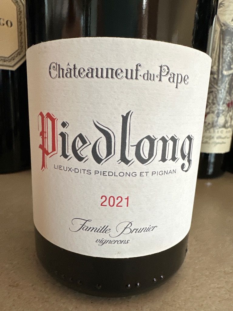 2020 Famille Brunier Châteauneuf-du-Pape Piedlong - CellarTracker