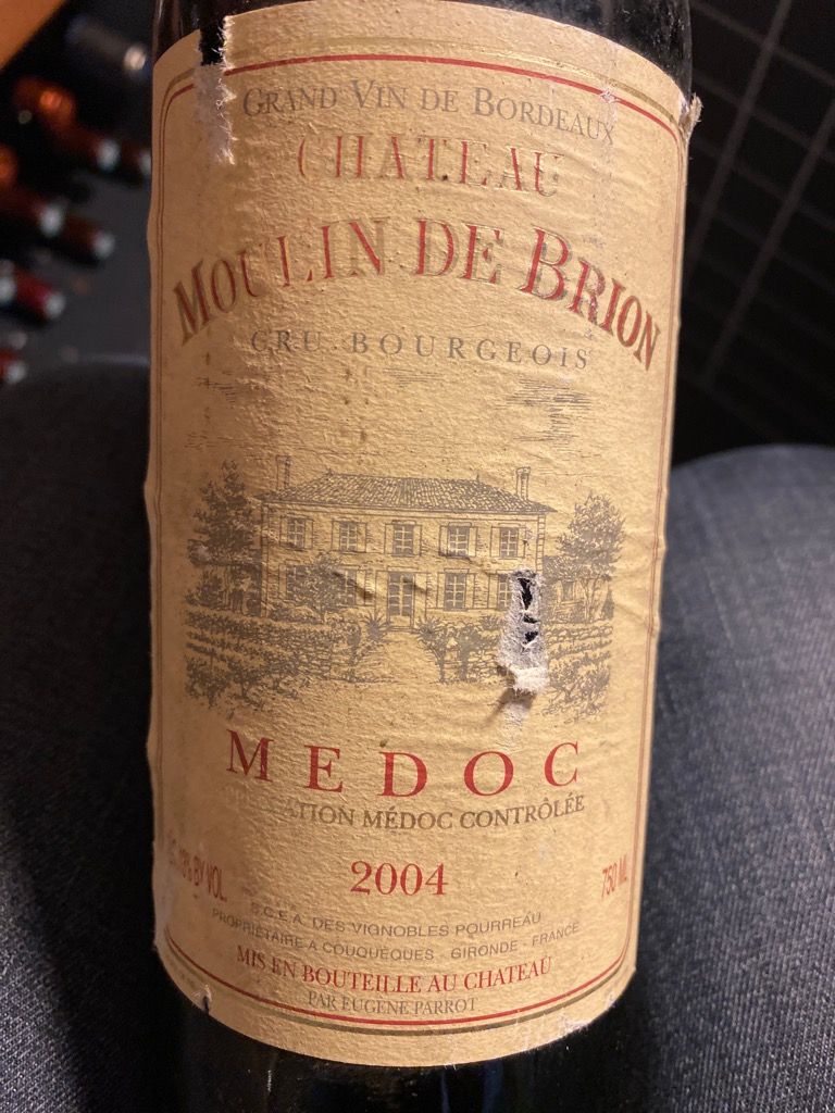 2004 Château Moulin de Brion, France, Bordeaux, Médoc - CellarTracker