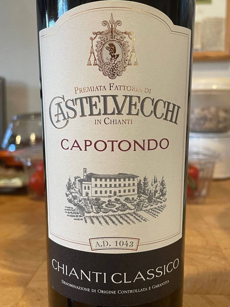 2018 Fattoria Castelvecchi Chianti Classico Capotondo, Italy, Tuscany ...