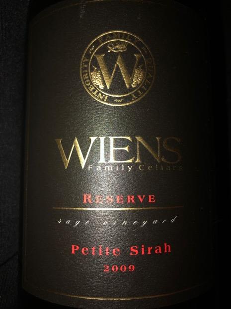 2010 Wiens Family Cellars Petite Sirah Sage Vineyard, USA, California ...