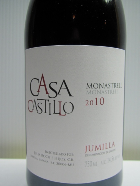 2010 Casa Castillo Monastrell Jumilla, Spain, Murcia, Jumilla ...
