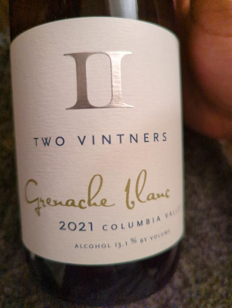 2021 Two Vintners Grenache Blanc, USA, Washington, Columbia Valley ...