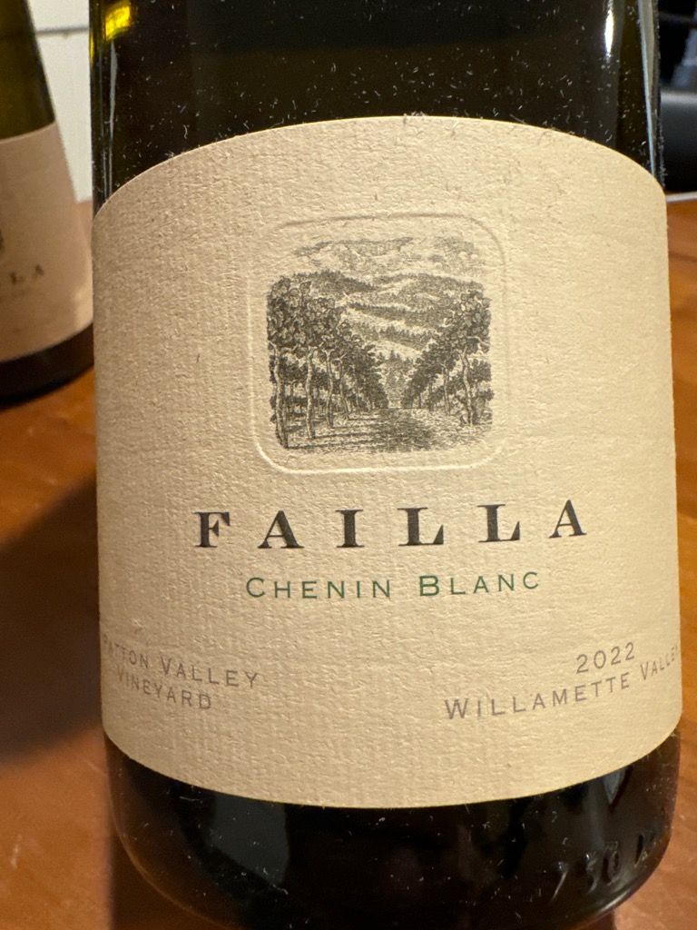 2022 Failla Chenin Blanc Patton Valley Vineyard, USA, Oregon, Willamette Valley - CellarTracker