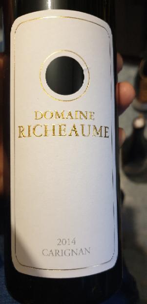 2014 Domaine Richeaume Carignan, France, Provence, Vin de Pays des ...