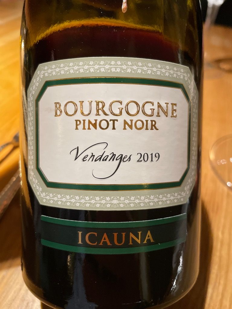 2019 Union des Viticulteurs de Chablis Pinot Noir Bourgogne Icauna ...