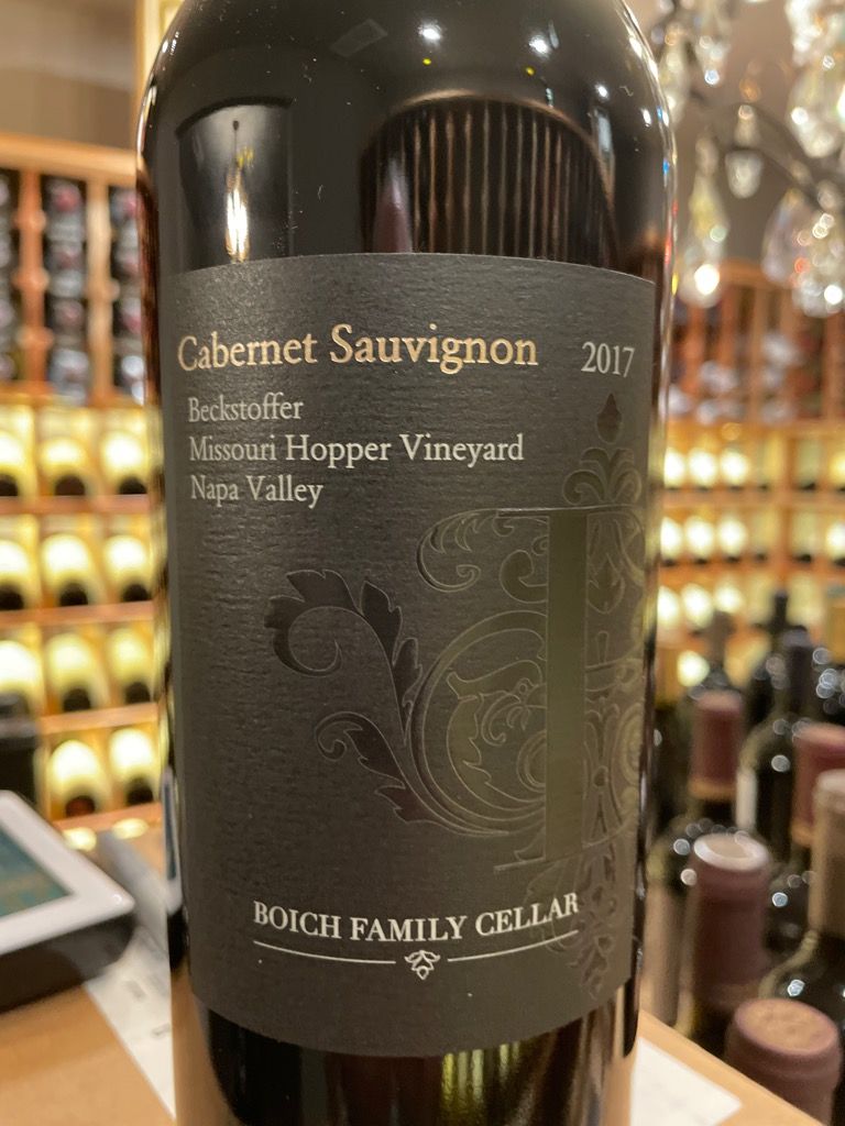 2017 Boich Family Cellar Cabernet Sauvignon Beckstoffer Missouri Hopper ...