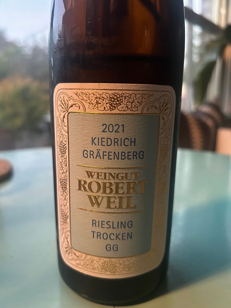 2021 Weingut Robert Weil Kiedricher Gräfenberg Riesling Großes Gewächs ...