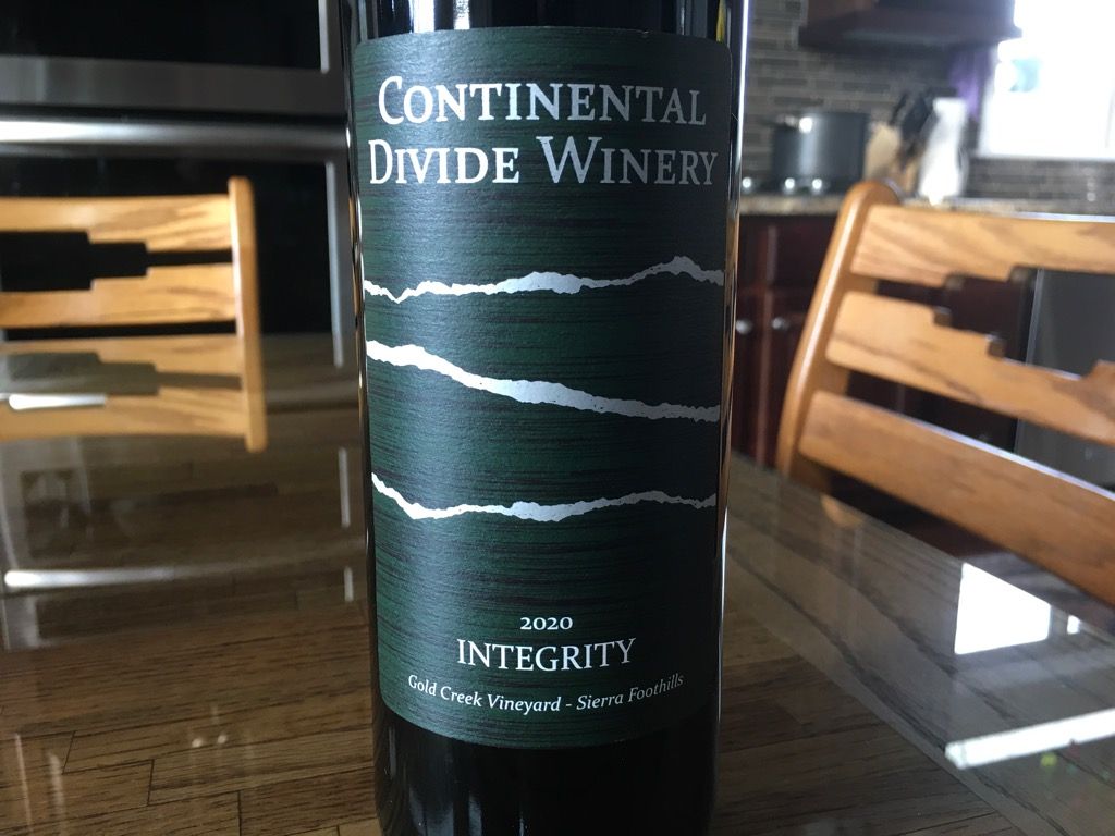 2020 Continental Divide Winery Integrity Gold Creek Vineyard, USA ...