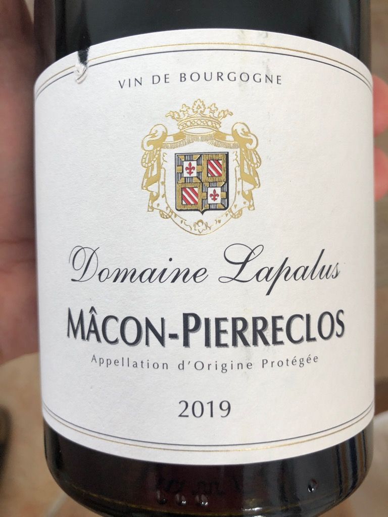 2021 Maurice Lapalus Mâcon-Pierreclos, France, Burgundy, Mâconnais ...