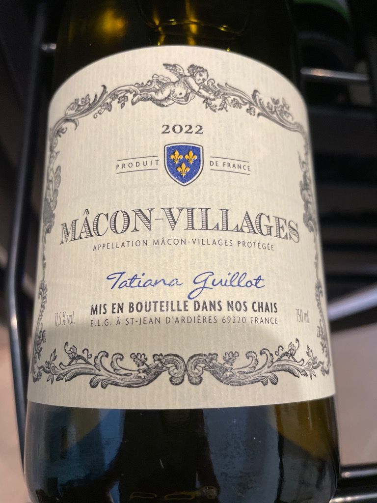 2023 E.L.G. Mâcon-Villages Tatiana Guillot, France, Burgundy, Mâconnais ...