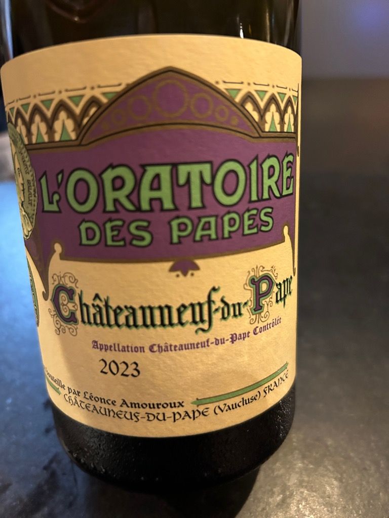 2023 Clos de l'Oratoire des Papes Châteauneuf-du-Pape Blanc, France, Rhône, Southern Rhône ...