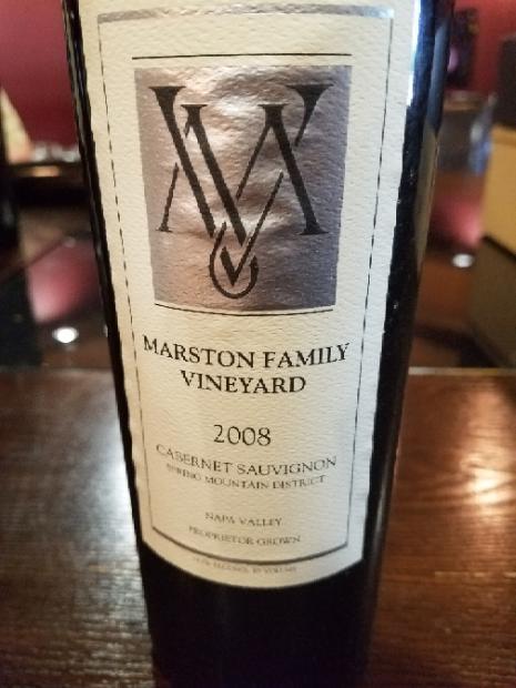 2008 Marston Family Vineyard Cabernet Sauvignon, USA, California, Napa ...