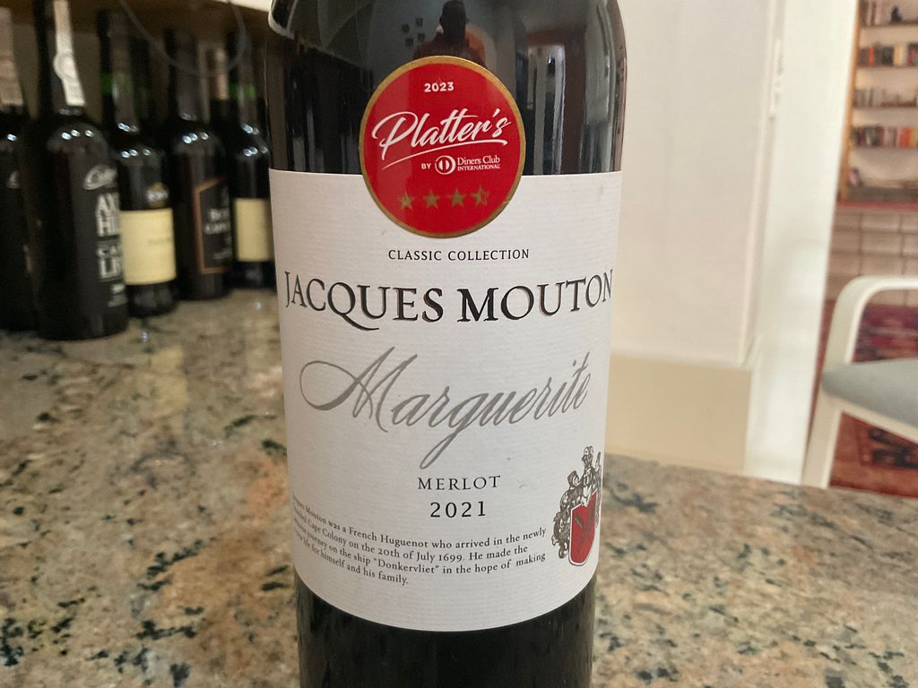 2020 Jacques Mouton Merlot Marguerite, South Africa, Western Cape ...