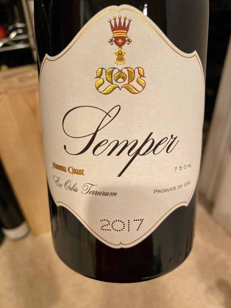 2017 Tuck Beckstoffer Pinot Noir Semper, USA, California, Sonoma County ...