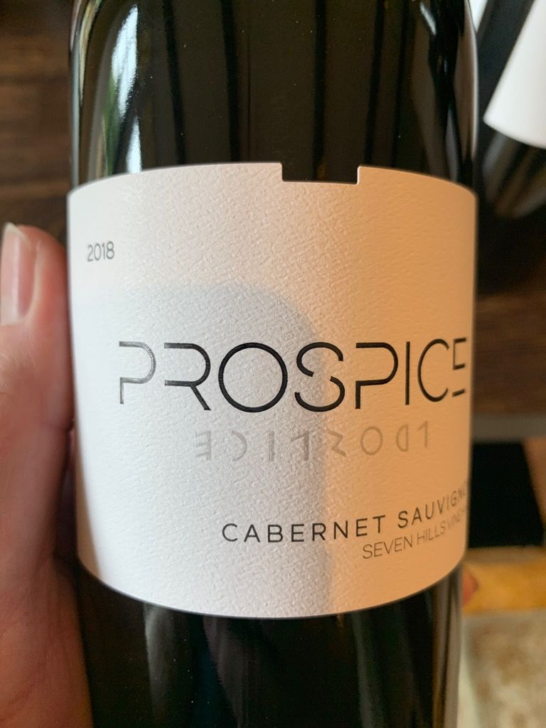 2018 Prospice Cabernet Sauvignon Seven Hills Vineyard, USA, Washington, Columbia Valley, Walla ...