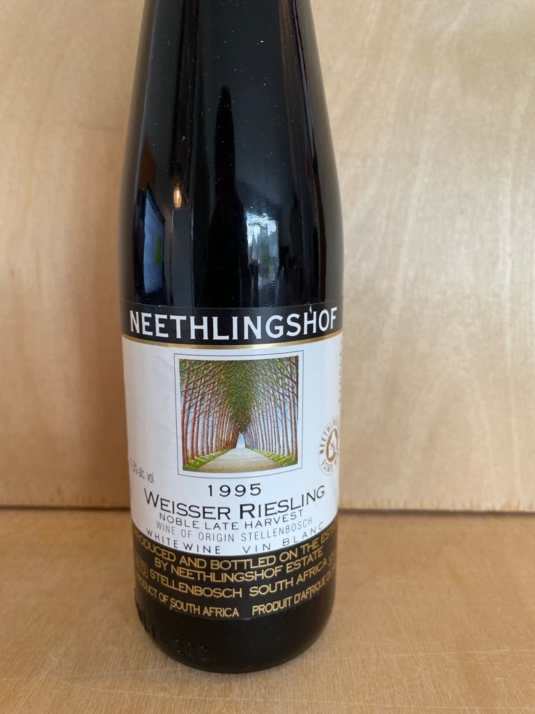 1996 Neethlingshof Estate Riesling Noble Late Harvest, South Africa ...