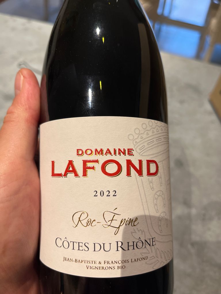 2022 Domaine Lafond Roc-Epine Côtes du Rhône, France, Rhône, Southern ...