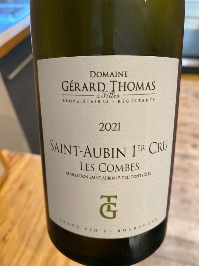 2021 Gerard Thomas Saint-Aubin 1er Cru La Chatenière Blanc, France ...