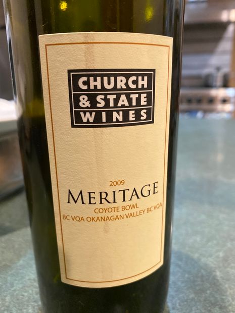 2009 Church & State Wines Meritage Coyote Bowl, Canada, British ...
