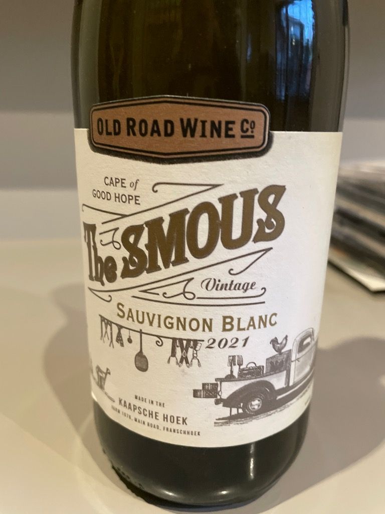2023 Old Road Wine Co. Sauvignon Blanc The Smous, South Africa, Coastal ...