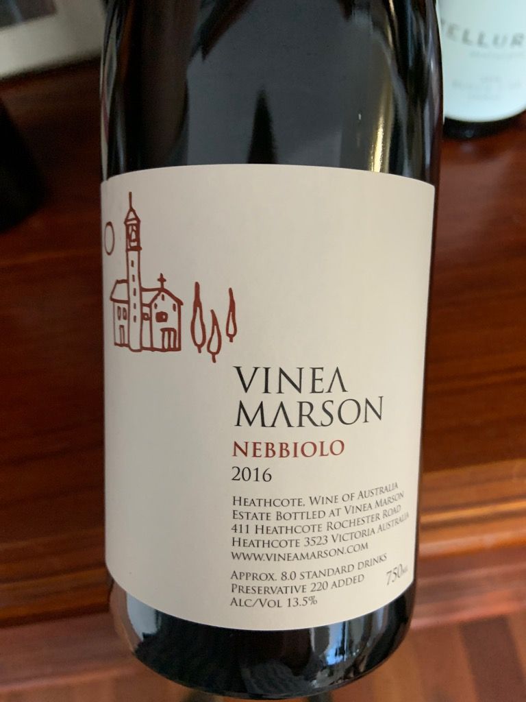 2015 Vinea Marson Nebbiolo, Australia, Victoria, Central Victoria ...
